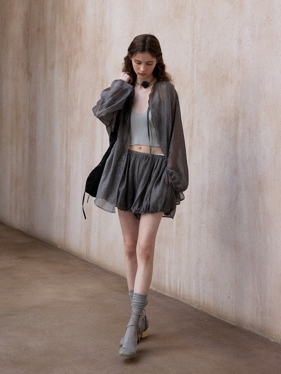 Nolu Puff Shorts – hemi blurr