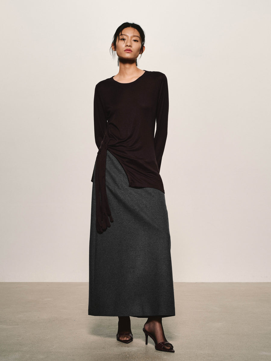Noble Cashmere-Blend Maxi – hemi blurr