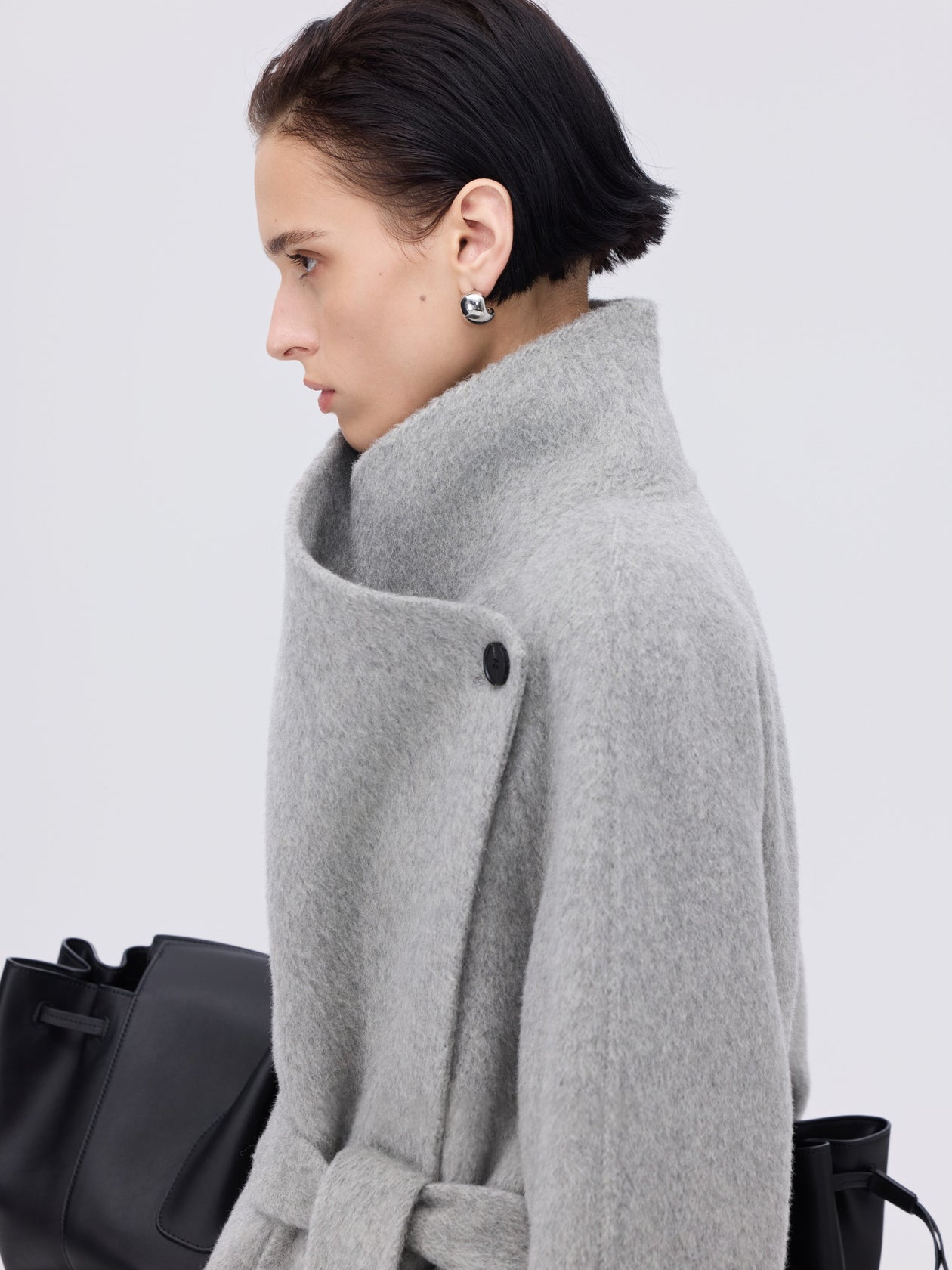 Asymmetric Wool Wrap Coat – hemi blurr