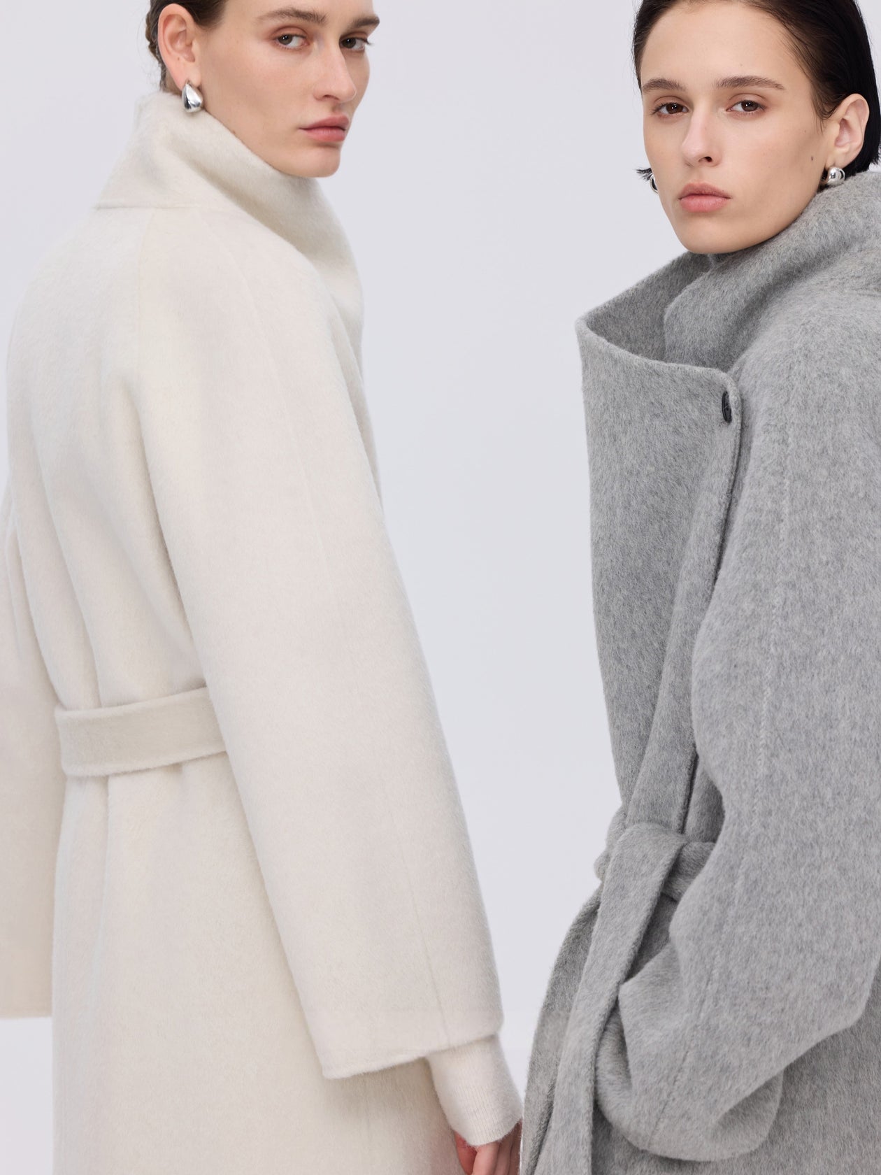 Asymmetric Wool Wrap Coat – hemi blurr