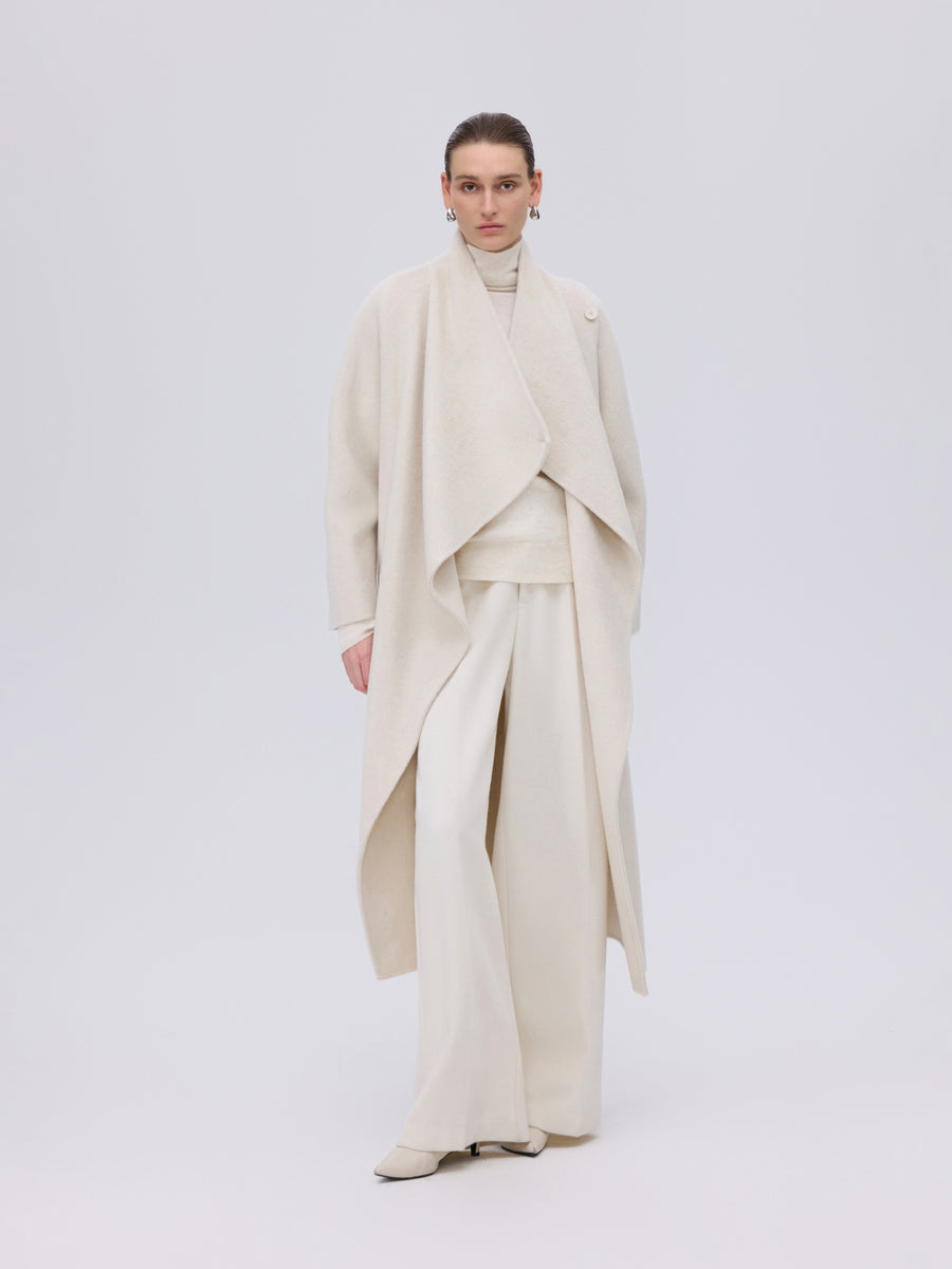 Asymmetric Wool Wrap Coat – hemi blurr