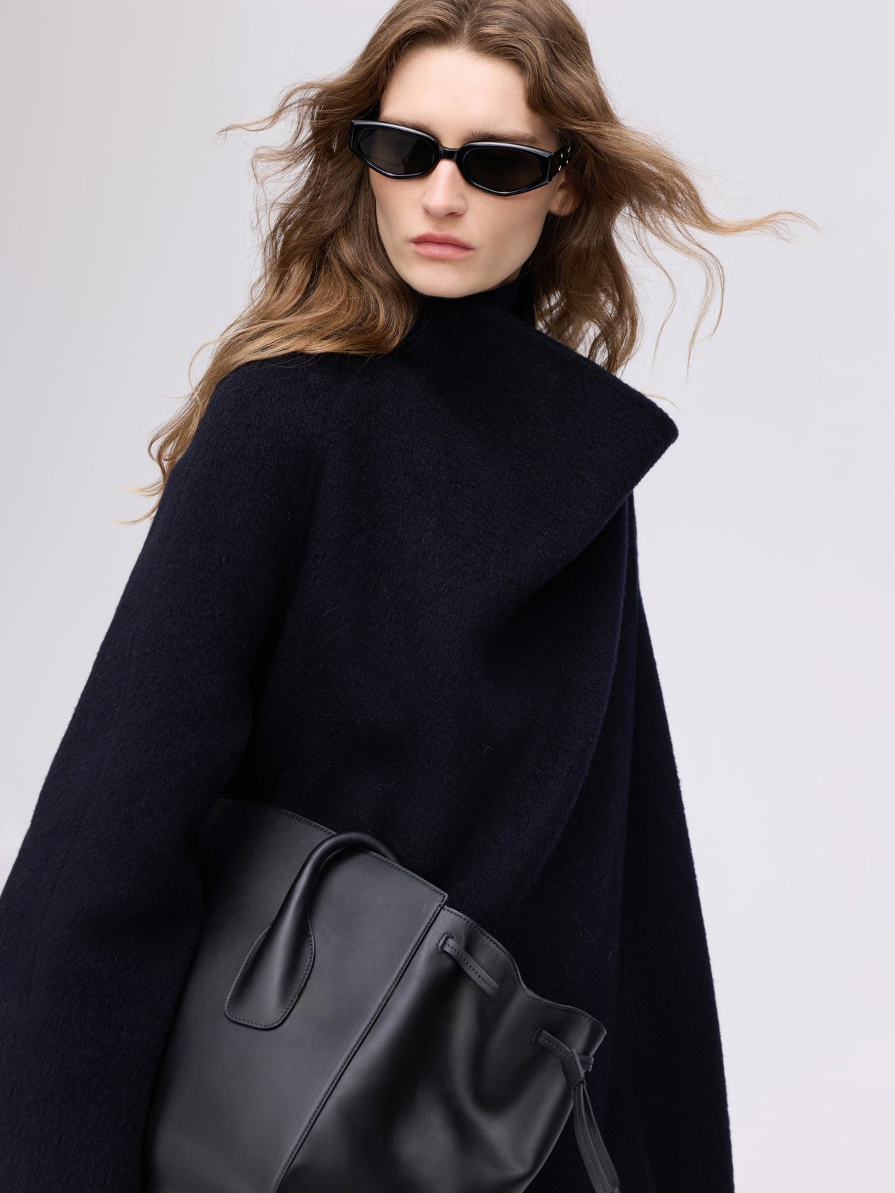 Asymmetric Wool Wrap Coat – hemi blurr