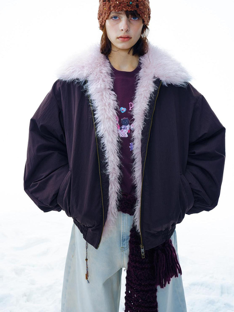 Orb Plush Puffer Jacket – hemi blurr